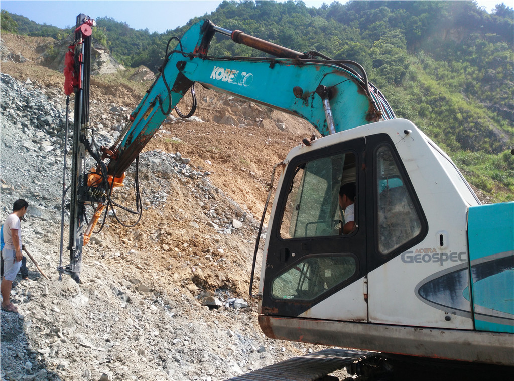 Excavator Mounted Rock Drills/Rock drill on the Excavator/Rock Drilling ...